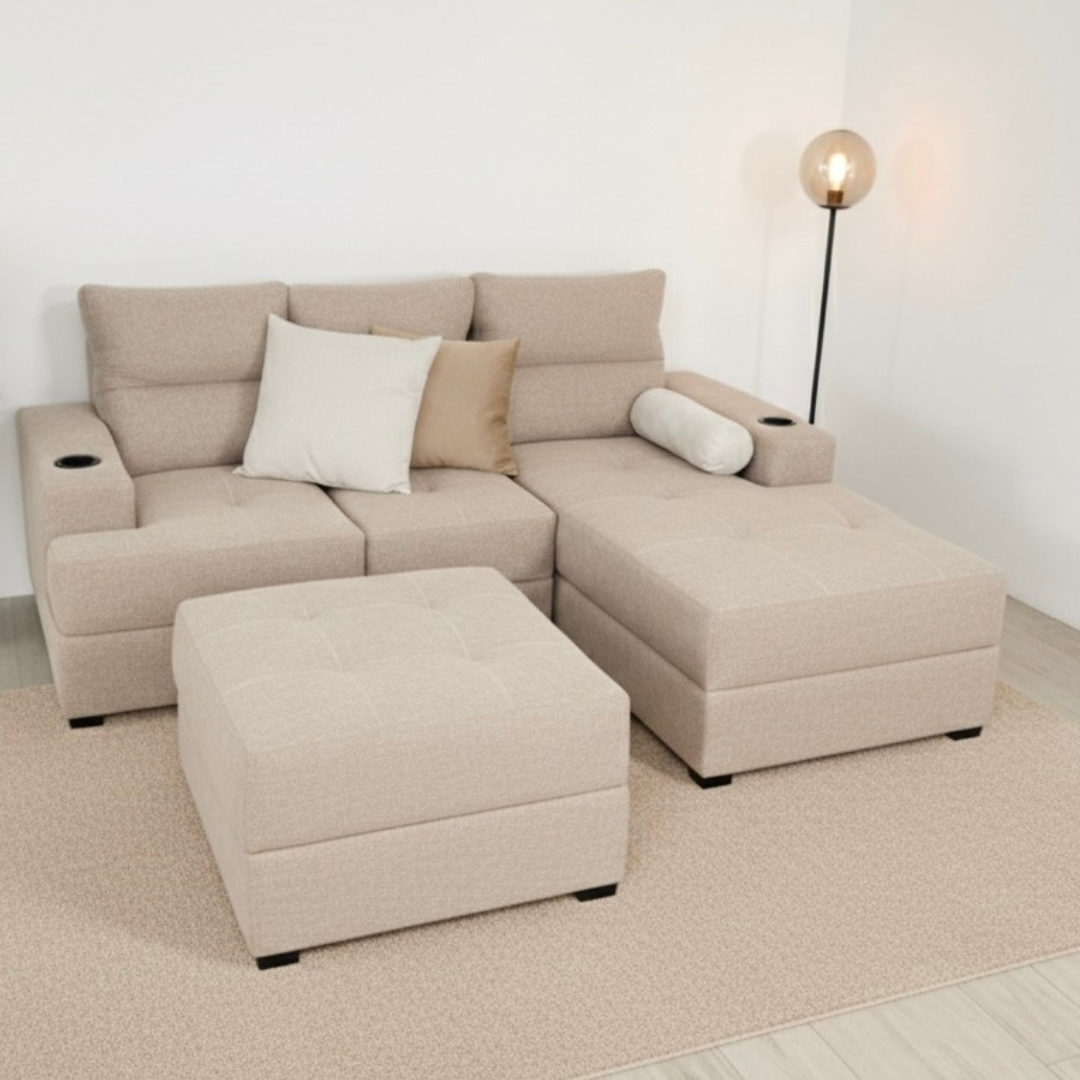 Sala Sammy con Ottoman(2.05m ancho x 85cm fondo x 1.60m de diván ...